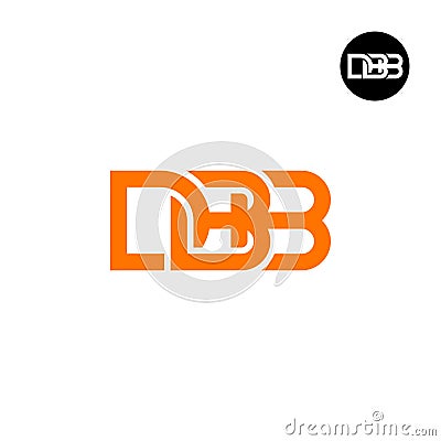 Letter DBB Monogram Logo Design Vector Illustration | CartoonDealer.com ...