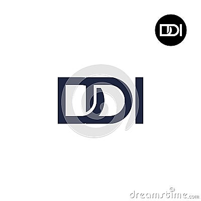 Letter DDI Monogram Logo Design Cartoon Vector | CartoonDealer.com ...