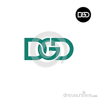 Letter DGD Monogram Logo Design Cartoon Vector | CartoonDealer.com ...