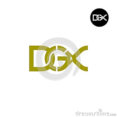 Letter DGX Monogram Logo Design Vector Illustration | CartoonDealer.com ...