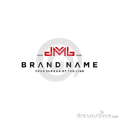 Letter DMB Logo Design Concept Vector | CartoonDealer.com #202064081