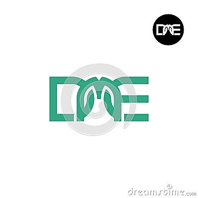 Letter DME Monogram Logo Design Vector Illustration | CartoonDealer.com ...