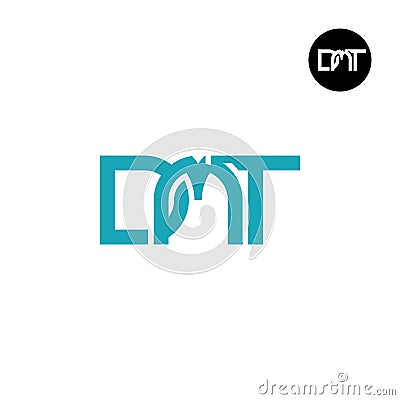 Letter DMT Monogram Logo Design Vector Illustration | CartoonDealer.com ...
