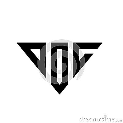 Letter DOC Or OOC Letter Logo Design, Triangle Shape Monogram Logo ...
