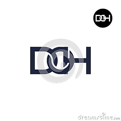 Letter DOH Monogram Logo Design Vector Illustration | CartoonDealer.com ...