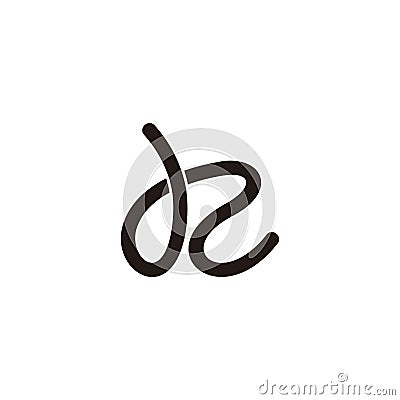 Letter Dr Curves Sign Logo Vector | CartoonDealer.com #270107168