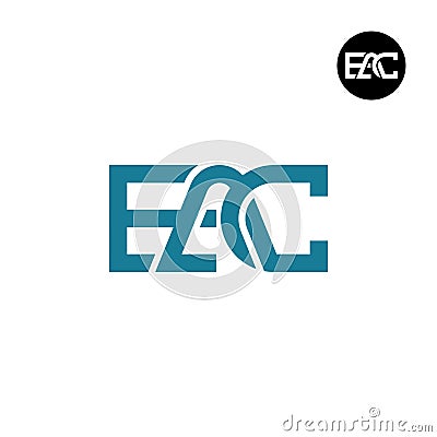 Letter EAC Monogram Logo Design Vector Illustration | CartoonDealer.com ...