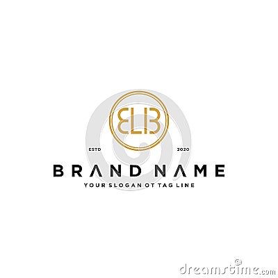 Letter ELB Logo Design Concept Vector | CartoonDealer.com #202123346