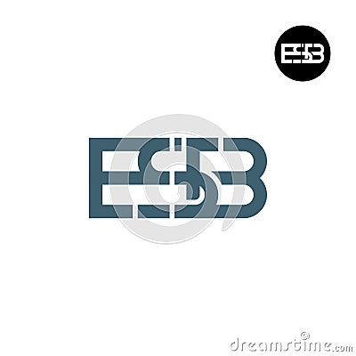 Letter ESB Monogram Logo Design Vector Illustration | CartoonDealer.com ...