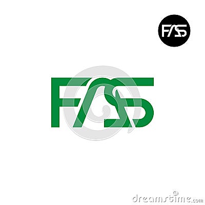 Letter FAS Monogram Logo Design Cartoon Vector | CartoonDealer.com ...