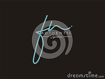 Letter FN Signature Logo Template Vector | CartoonDealer.com #273911346