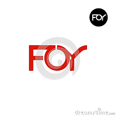 Letter FOY Monogram Logo Design Vector Illustration | CartoonDealer.com ...