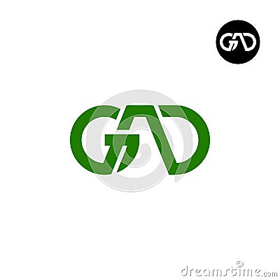 Letter GAD Monogram Logo Design Vector Illustration | CartoonDealer.com ...