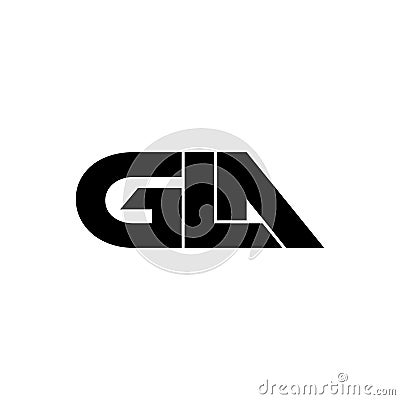 Letter GLA Simple Monogram Logo Icon Design. Vector Illustration ...