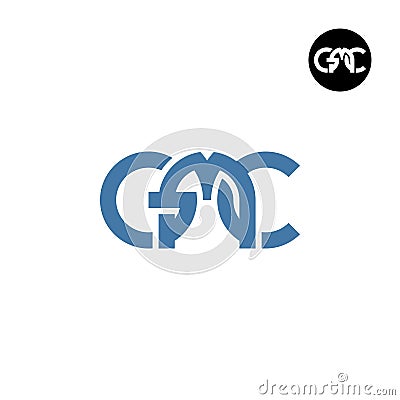Letter GMC Monogram Logo Design Cartoon Vector | CartoonDealer.com ...