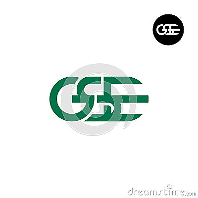 Letter GSE Monogram Logo Design Cartoon Vector | CartoonDealer.com ...