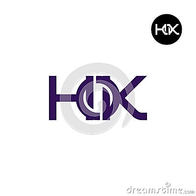 Letter HOK Monogram Logo Design Vector Illustration | CartoonDealer.com ...