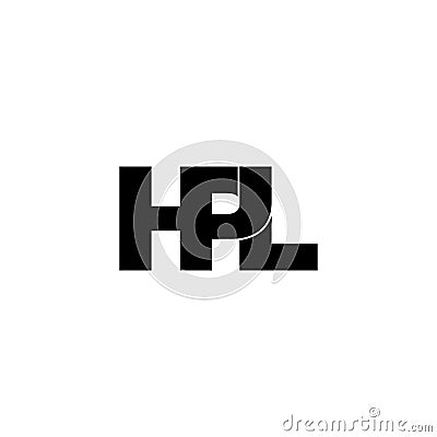 Letter HPL Simple Monogram Logo Icon Design. Vector Illustration ...