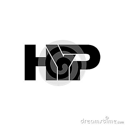 Letter HYP Simple Monogram Logo Icon Design. Vector Illustration ...
