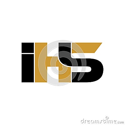 Letter IHS Simple Monogram Logo Icon Design. Cartoon Vector ...