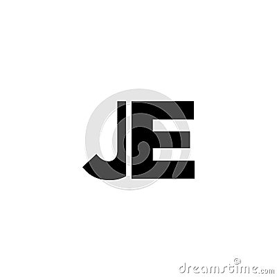 Letter J And E, JE Logo Design Template. Minimal Monogram Initial Based ...
