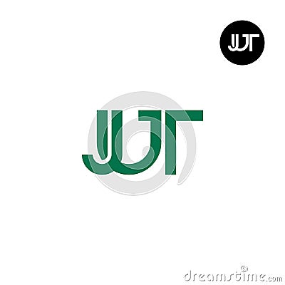 Letter JUT Monogram Logo Design Vector Illustration | CartoonDealer.com ...