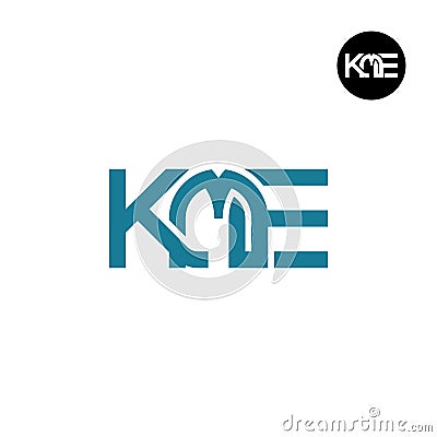 Letter KME Monogram Logo Design Vector Illustration | CartoonDealer.com ...