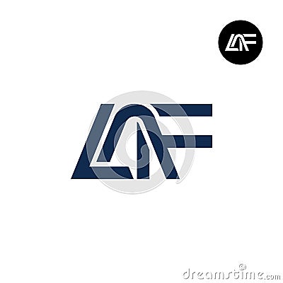 Letter LAF Monogram Logo Design Vector Illustration | CartoonDealer.com ...