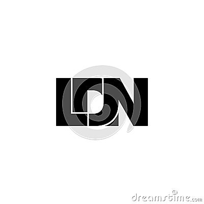 Letter LDN Simple Monogram Logo Icon Design. Vector Illustration ...