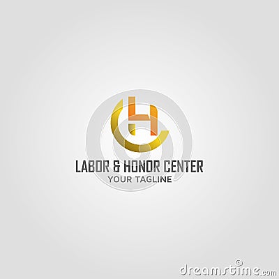 Letter LHC Vector Logo Design Template | CartoonDealer.com #184827377