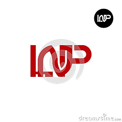 Letter LNP Monogram Logo Design Cartoon Vector | CartoonDealer.com ...