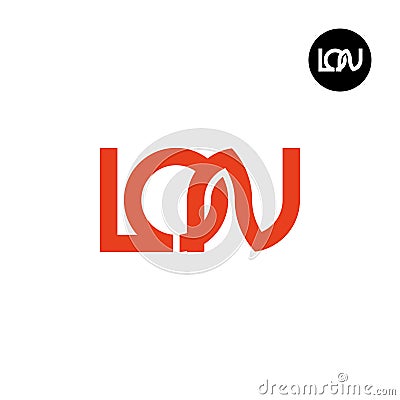 Letter LON Monogram Logo Design Cartoon Vector | CartoonDealer.com ...