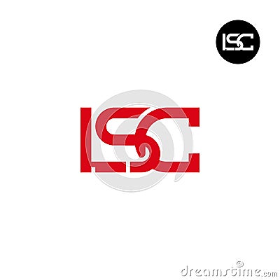 Letter LSC Monogram Logo Design Cartoon Vector | CartoonDealer.com ...