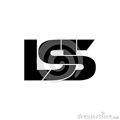 Letter LSJ Simple Monogram Logo Icon Design. Vector Illustration ...