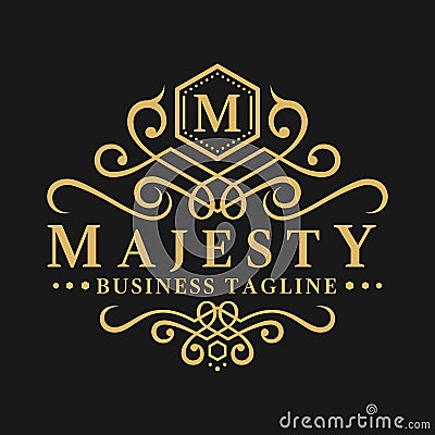 Letter M - Majesty - Classic Luxurious Logo Template Vector ...