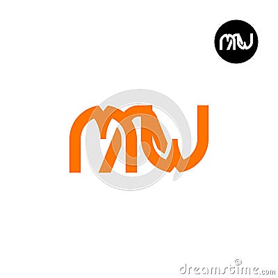 Letter MAW Monogram Logo Design Cartoon Vector | CartoonDealer.com ...