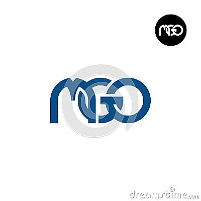 Letter MGO Monogram Logo Design Vector Illustration | CartoonDealer.com ...