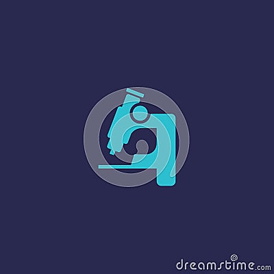 Letter A Microscope Logo. Microscope Icon Vector Illustration ...