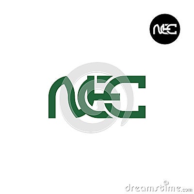 Letter NEC Monogram Logo Design Vector Illustration | CartoonDealer.com ...