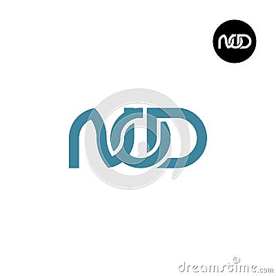 Letter NOD Monogram Logo Design Cartoon Vector | CartoonDealer.com ...