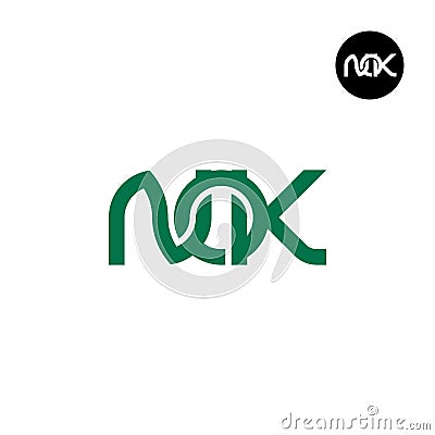 Letter NOK Monogram Logo Design Vector Illustration | CartoonDealer.com ...