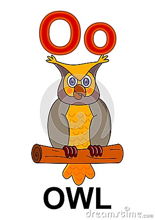 Letter O Owl Stock Photos - Image: 17804003