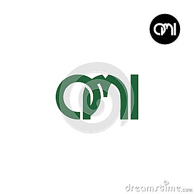 Letter OMI Monogram Logo Design Vector Illustration | CartoonDealer.com ...