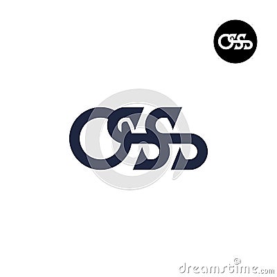 Letter OSS Monogram Logo Design Vector Illustration | CartoonDealer.com ...