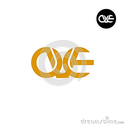 Letter OVE Monogram Logo Design Simple Cartoon Vector | CartoonDealer ...