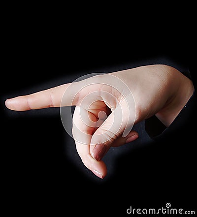 Letter P In Sign Language Royalty Free Stock Images - Image: 587179
