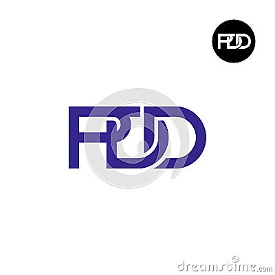 Letter PDD Monogram Logo Design Cartoon Vector | CartoonDealer.com ...