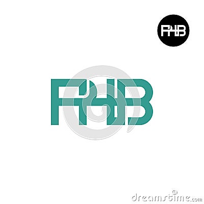 Letter PHB Monogram Logo Design Vector Illustration | CartoonDealer.com ...