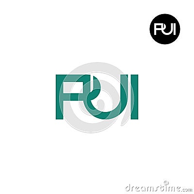 Letter PUI Monogram Logo Design Vector Illustration | CartoonDealer.com ...