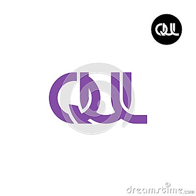 Letter QUL Monogram Logo Design Vector Illustration | CartoonDealer.com ...